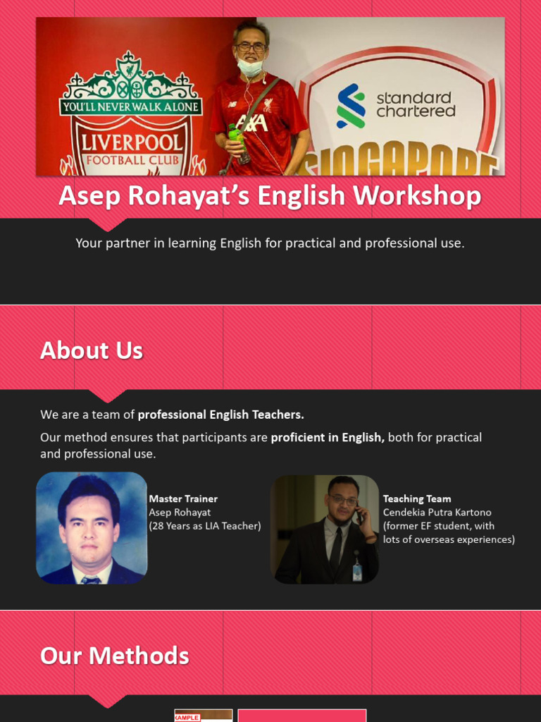 Asep Rohayat's English Workshop | PDF
