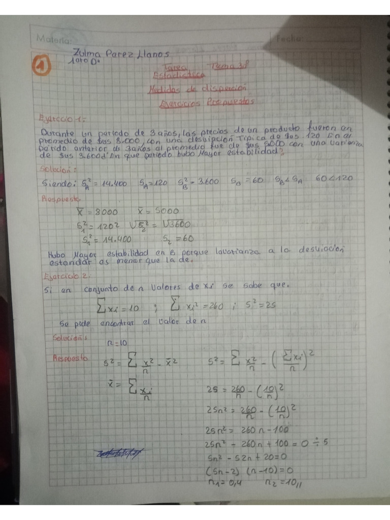 Tarea Estadística Tema 3y4.. | PDF