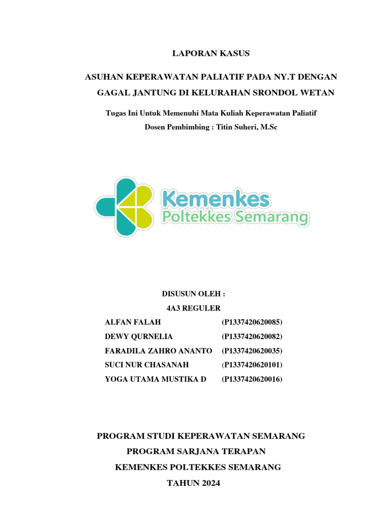 Kelompok 6 Askep Paliatif CHF | PDF | Kesehatan Holistik