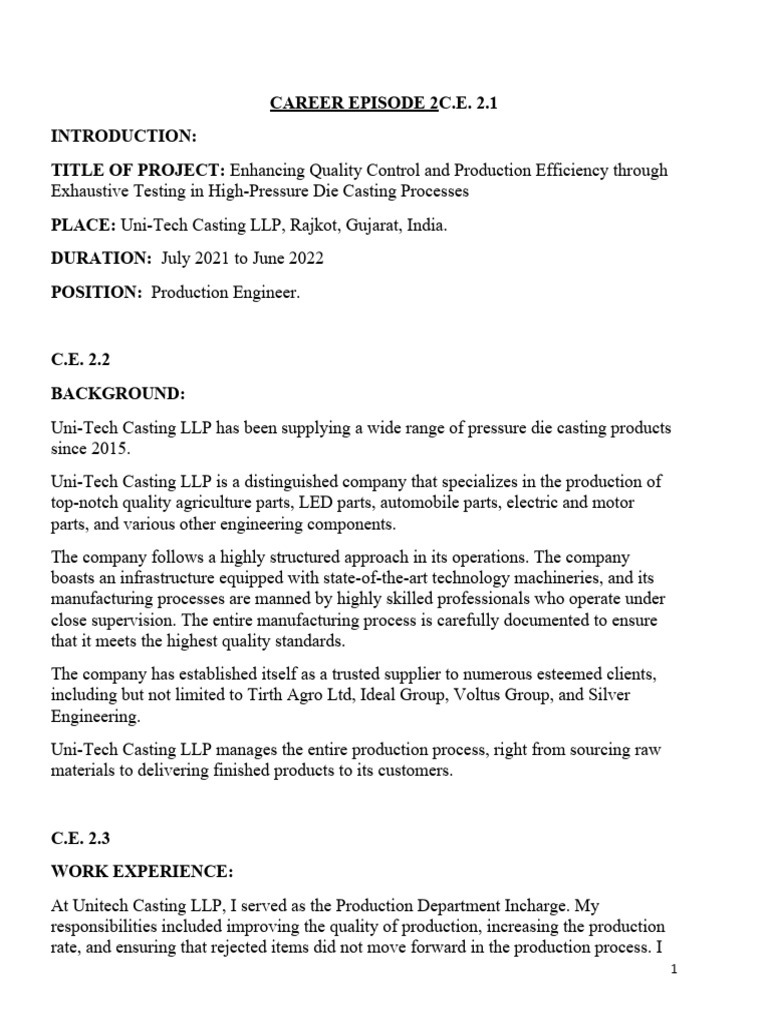 Smit - Career Episode 2 | PDF | Engineering