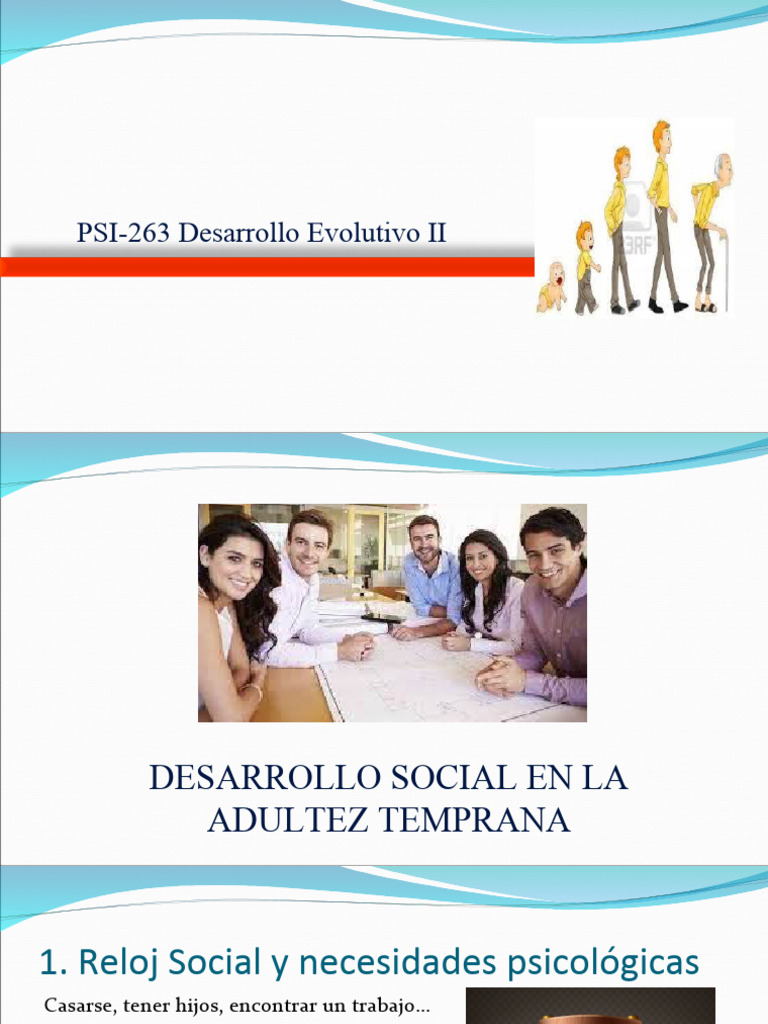 Desarrollo Social en La Adultez Temprana | PDF | Adultos | Amor