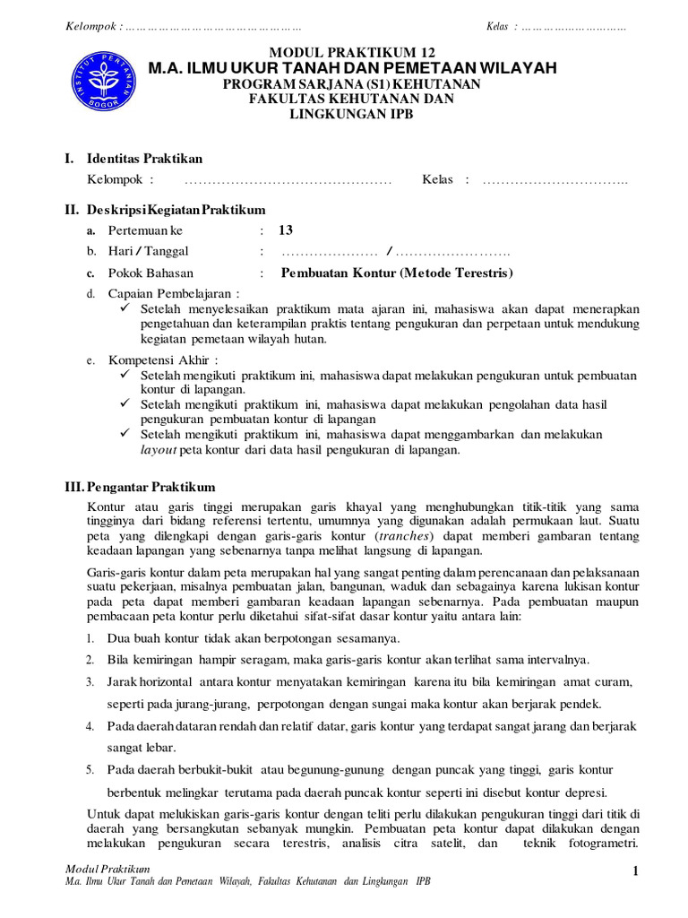 Modul Pembuatan Kontur | PDF