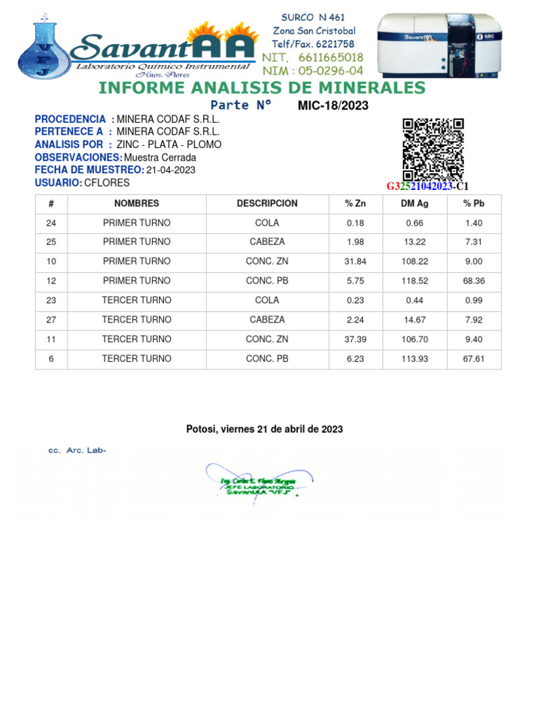 Certificate MIC 18 - 2023 | PDF