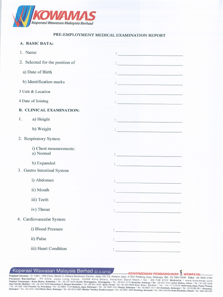 Medical Check Up | PDF