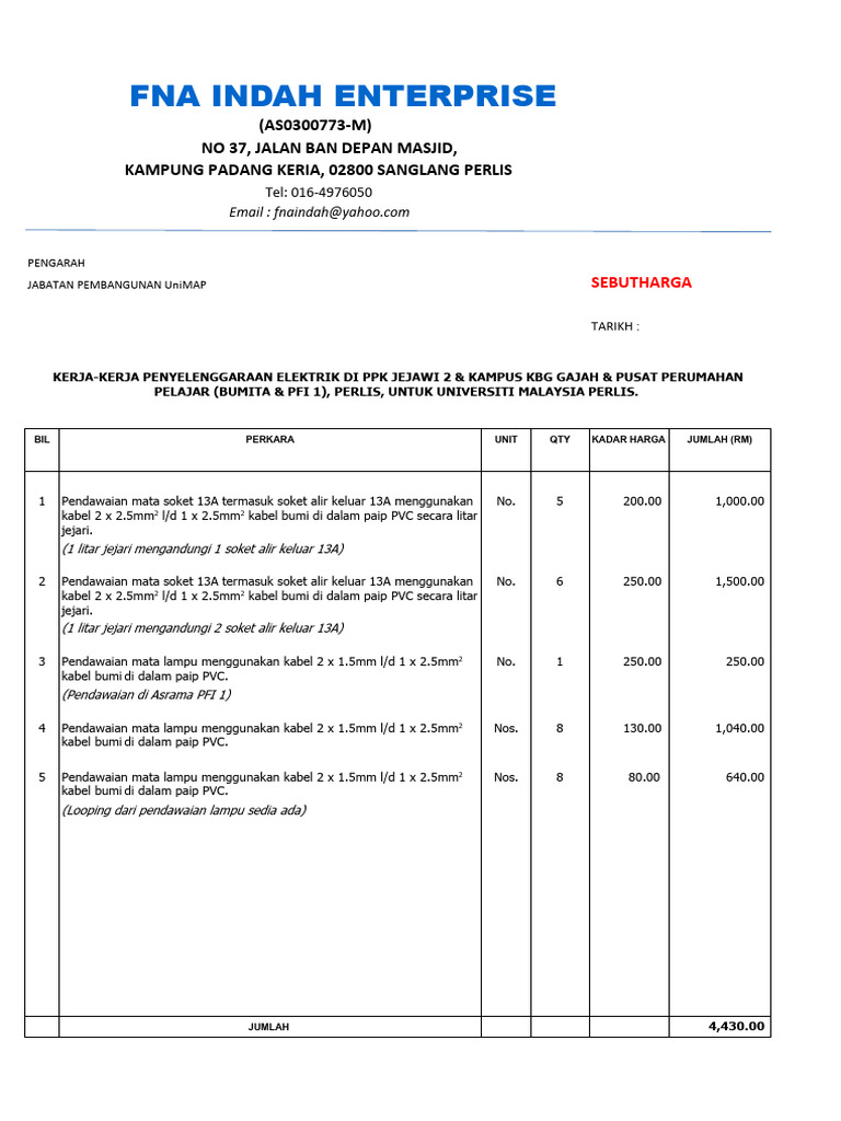 Fna Sebutharga | PDF
