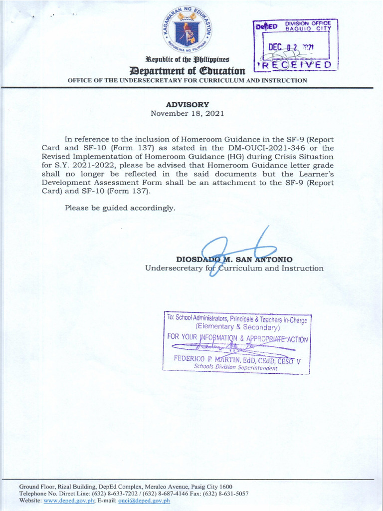 Advisory Homeroom Guidance 0002 | PDF