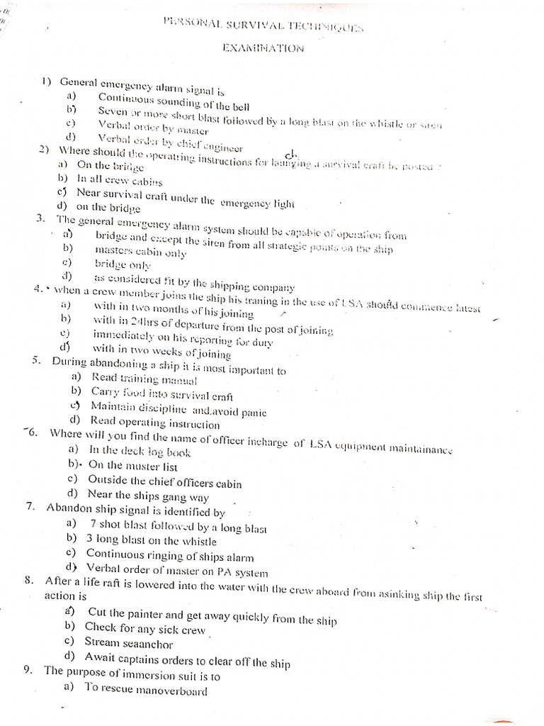 PST Questions Paper | PDF