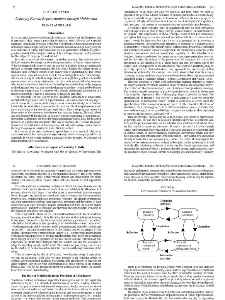 Laurillard | PDF | Force | Experience