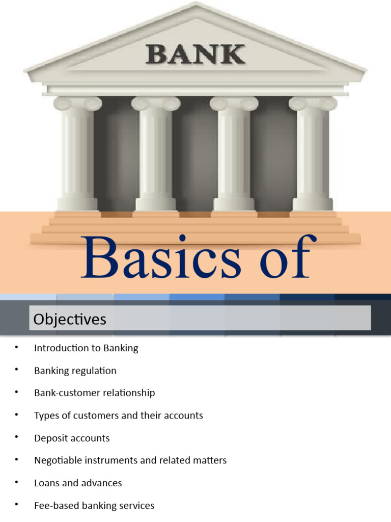 Basics of Banking | PDF | Banks | Deposit Account