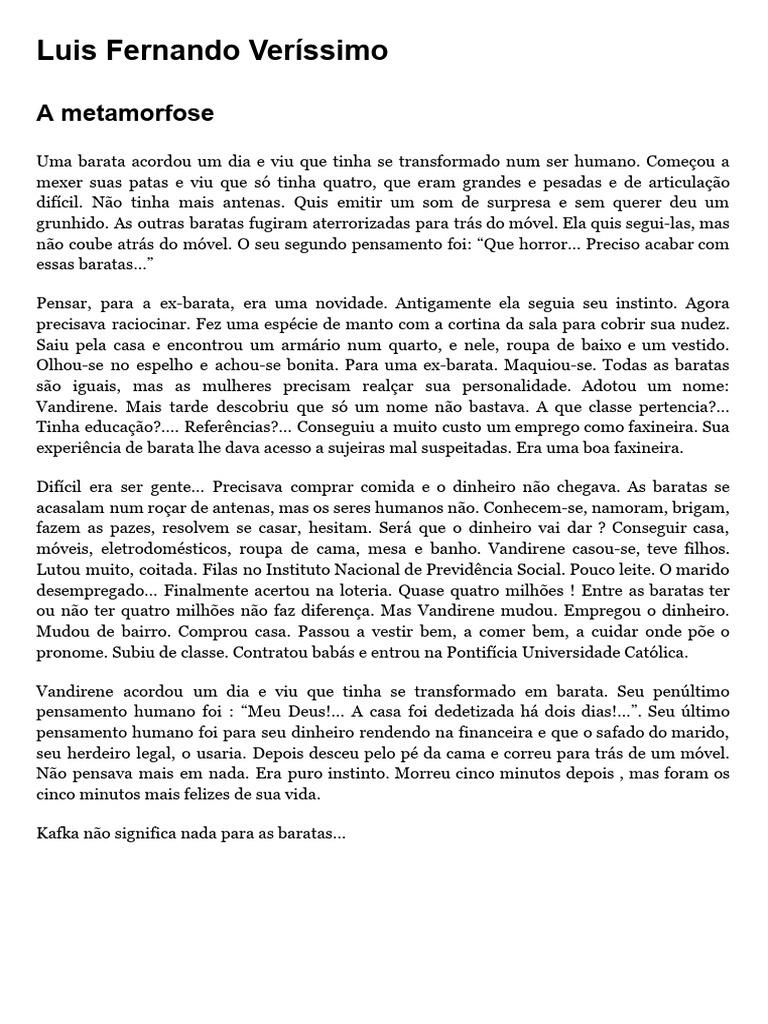 Luis Fernando Veríssimo | PDF