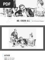 Understanding "Mr Know-All" by Maugham | PDF | W. Somerset Maugham