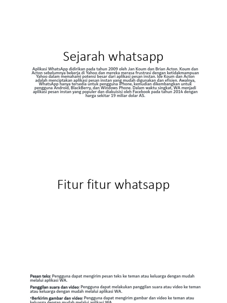 Sejarah Whatsapp | PDF