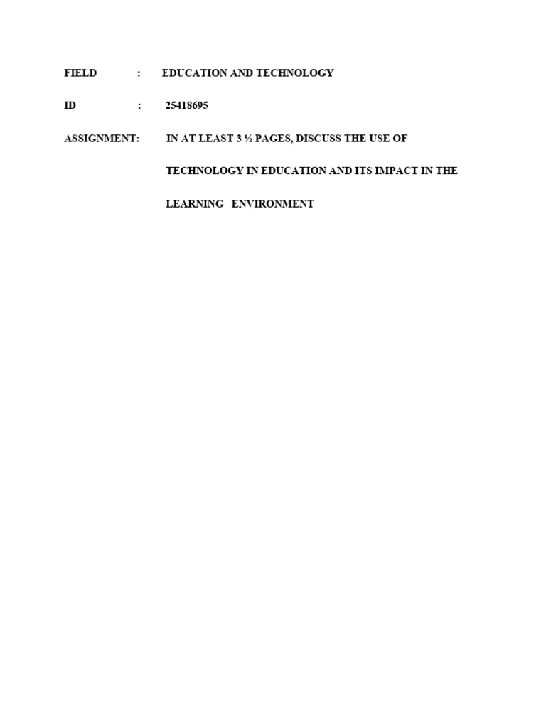 Education Technology | PDF | Educational Technology | Learning