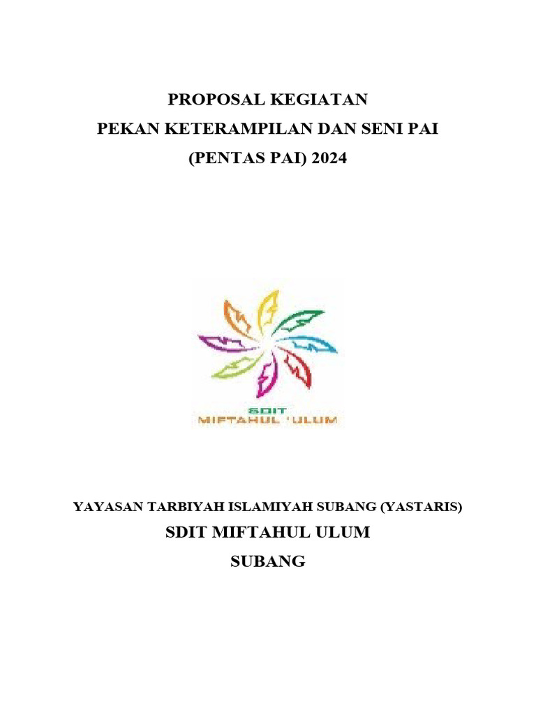 Pentas PAI 2024 SDIT Miftahul Ulum | PDF