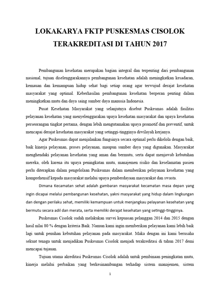 Persiapan Lokakarya | PDF