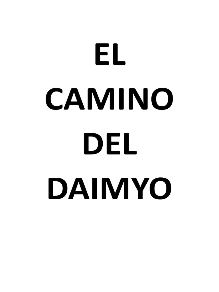 El Camino Del Daimyo | PDF | Samurai | Nobleza