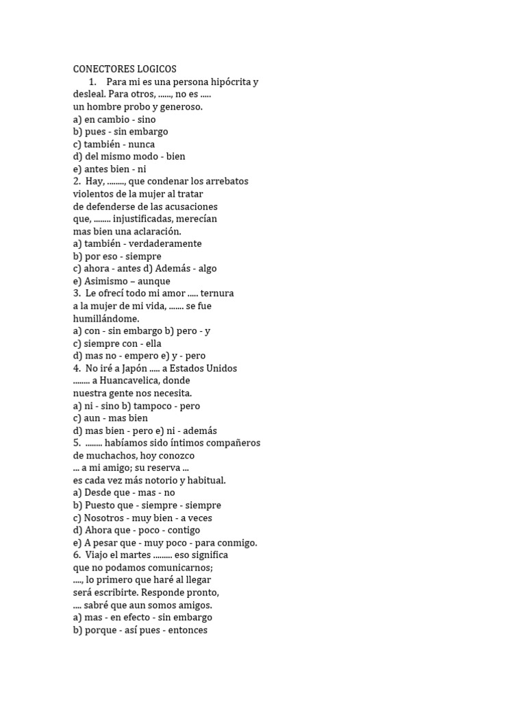 Conectores Logico18 Conectores Logicos | PDF | Epistemología ...
