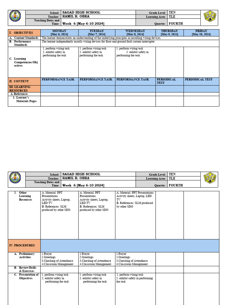 Q4-WEEK6-2023-2024 | PDF | Teachers | Classroom Management