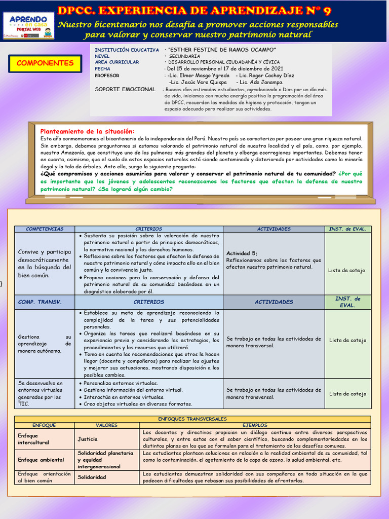 Act5-9 Eda DPCC - 3° 4° | PDF