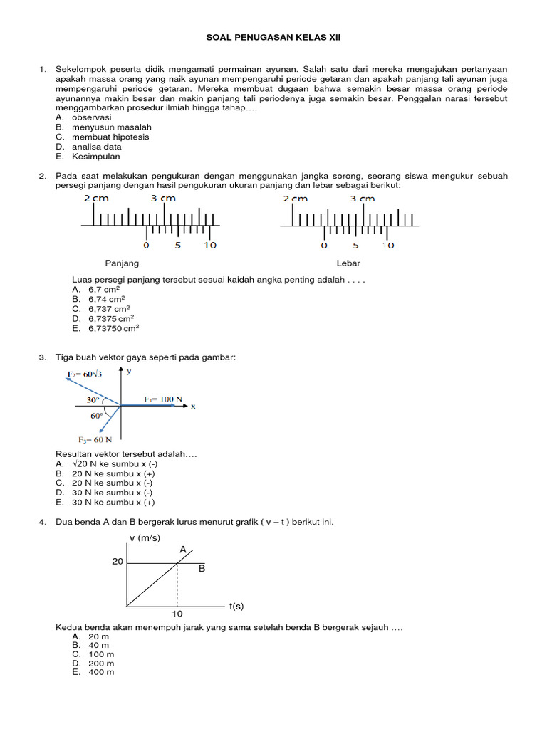 Soal Fisika SMA | PDF