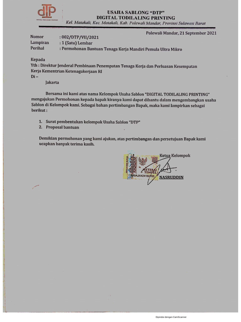 proposal dtp 1 | PDF