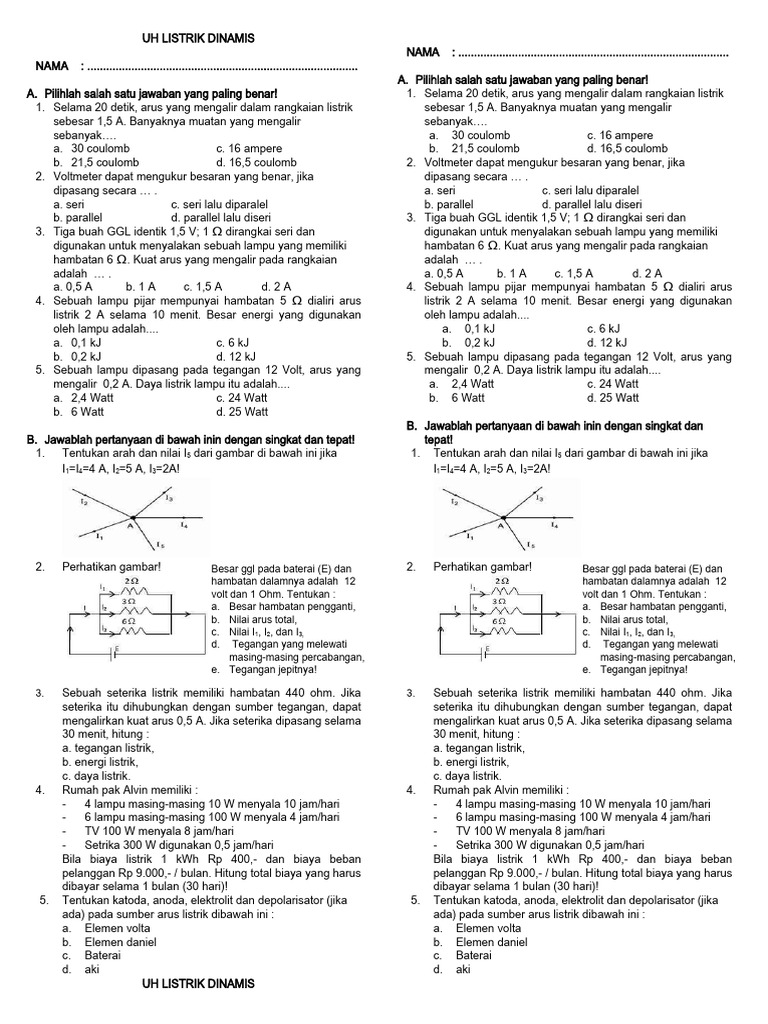 Uh LD Energi Sumber Arus 2023 | PDF