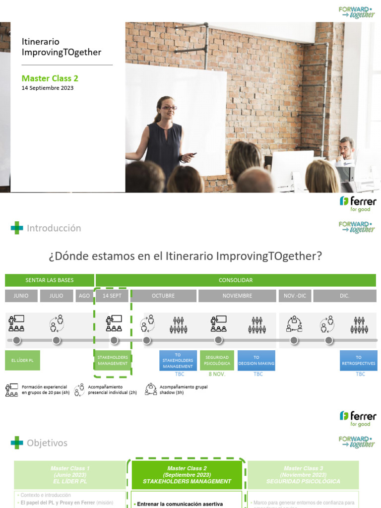 Master Class 2 ImprovingTOgether | PDF | Las emociones | Modificación ...