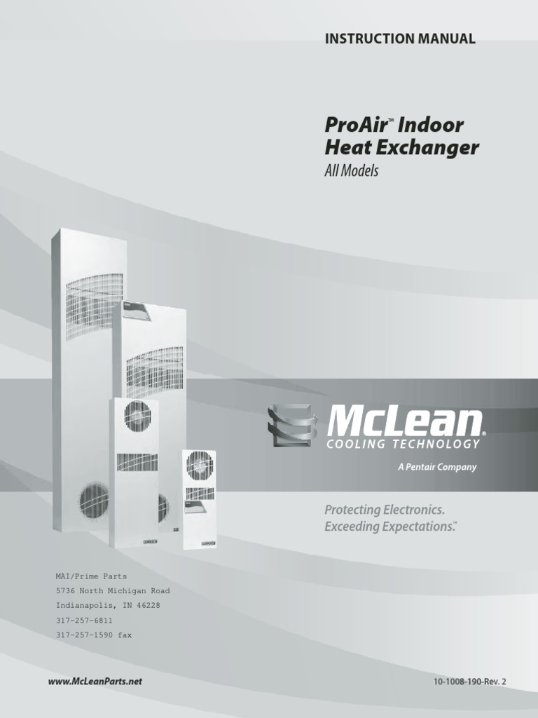ProAir_heatexchangers | PDF | Manufactured Goods | Electrical Engineering