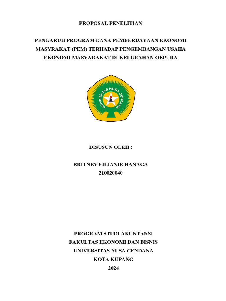 Proposal Britney Siap Print | PDF