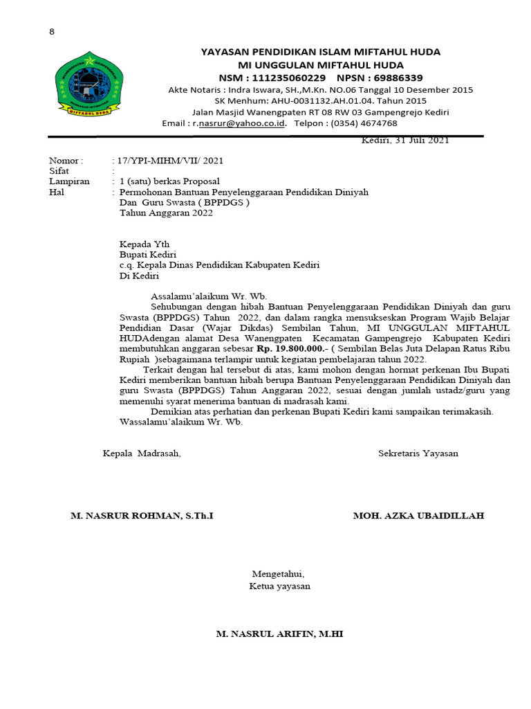 Proposal Bosda 2022 | PDF