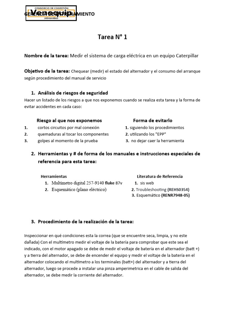 Tareas N# 1 Sistema de Carga | PDF | Tecnología e ingeniería