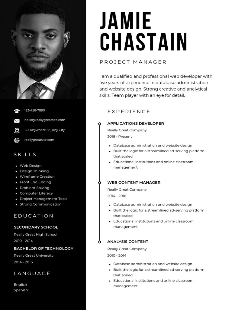 Jamie Chastain: Project Manager Resume | PDF | Business | Computers