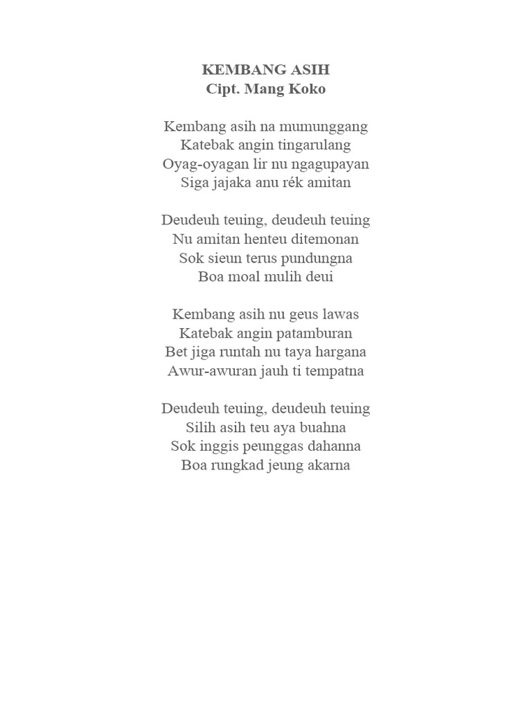 Kembang Asih | PDF