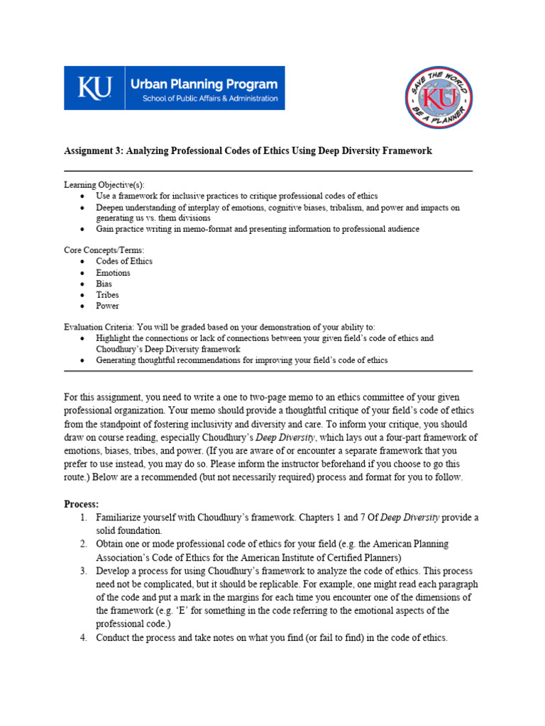 Assignment AnalyzingCodeofEthics | PDF | Emotions | Paragraph