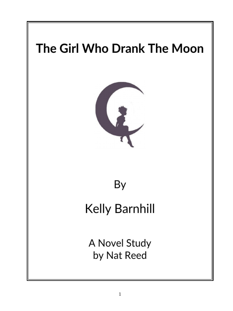 The Girl Who Drank the Moon Novel Study Preview | PDF | Linguistics
