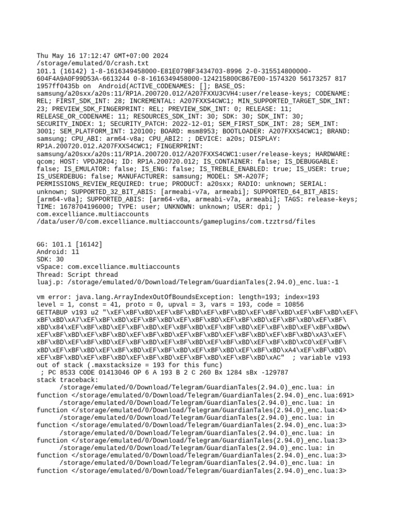 Crash Pdf Android Operating System Computer Engineering