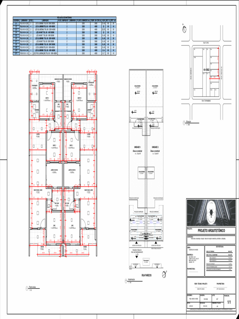 Projeto Luminotécnico PRANCHA FINAL | PDF | Design de interiores | Elementos arquitetônicos