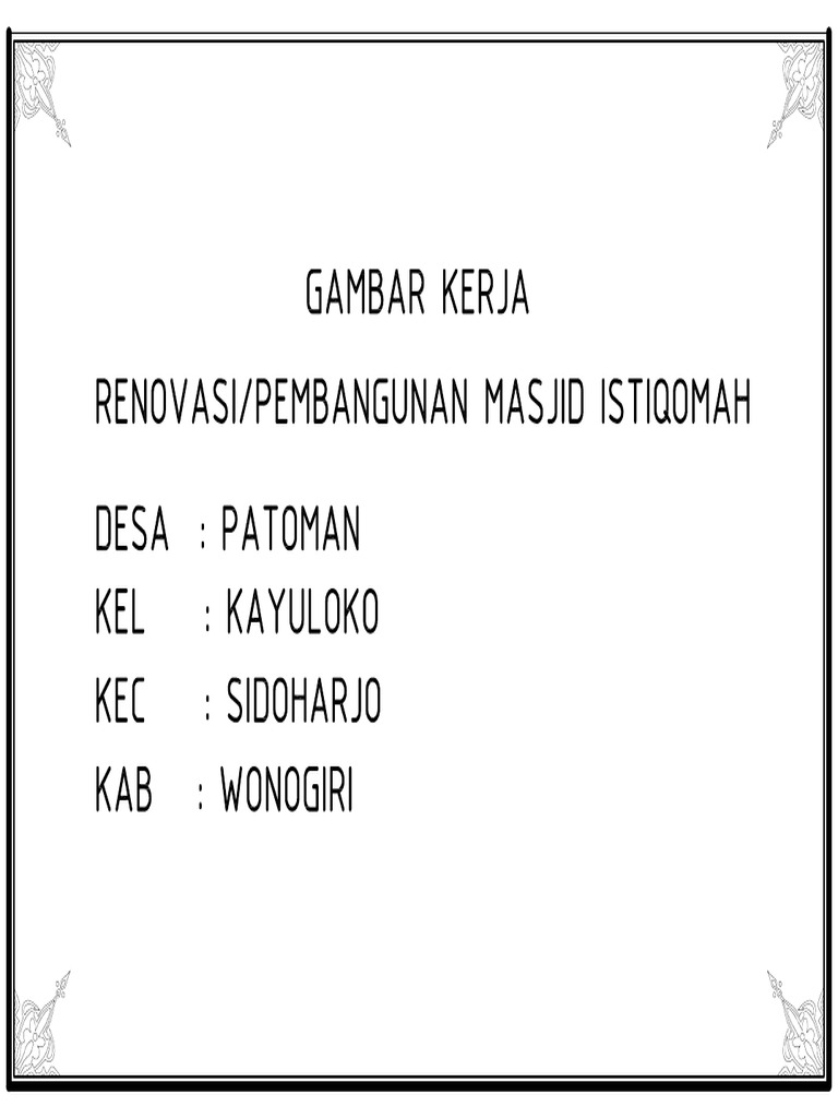 Gambar Masji Istiqomah Patoman | PDF