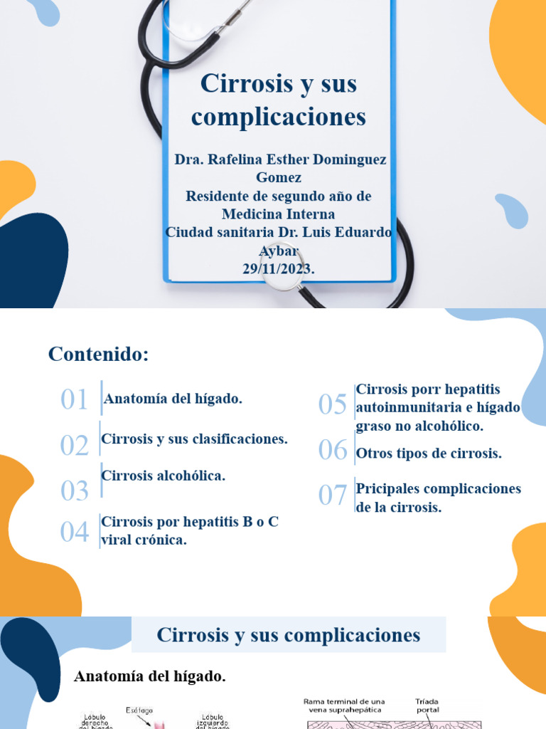 Cirrosis y Sus Complicaciones (1 | PDF | Cirrosis | Hepatitis