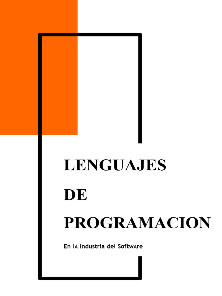 Monografia Lenguales de Programacion | PDF | Lenguaje de programación | Programación de computadoras