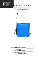 CONTOH PROPOSAL KELOMPOK TANI Permohonan Bantuan Hand Tractor-Dikonversi | PDF