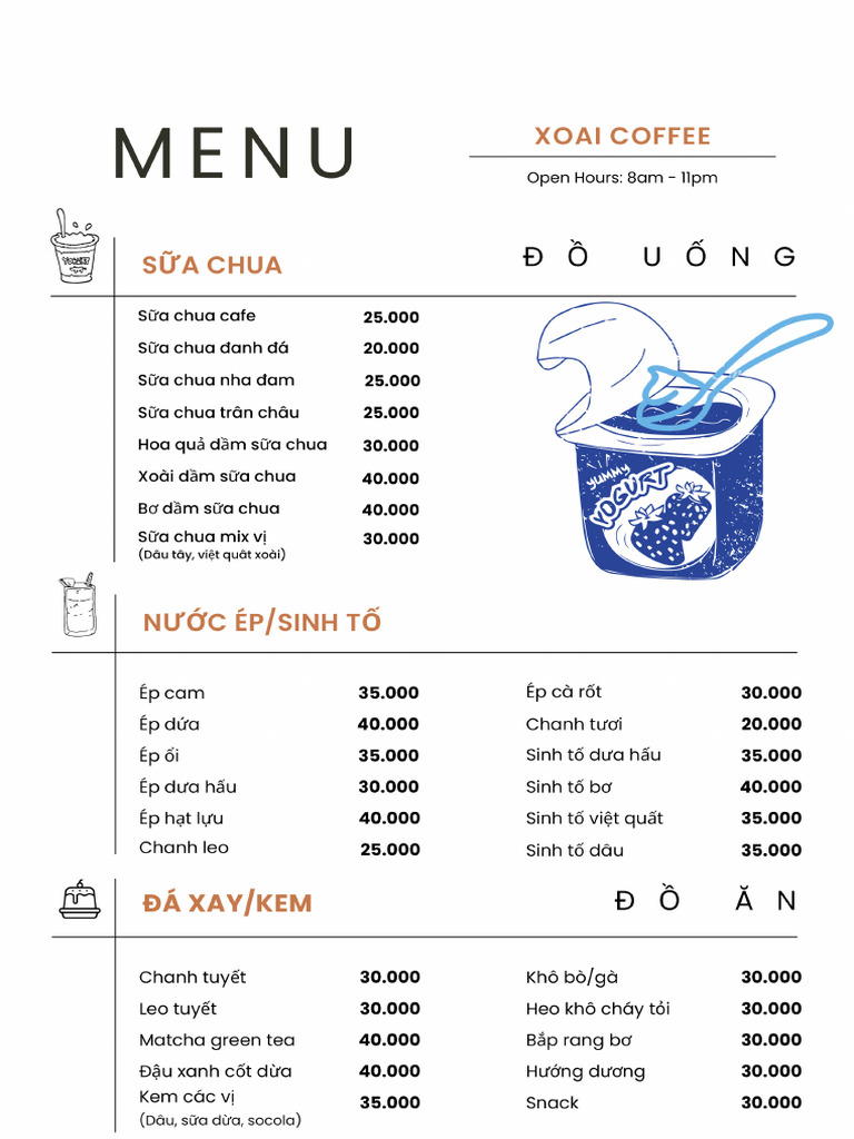 Beige and Brown Minimalist Aesthetic Coffee Shop Menu 2 | PDF