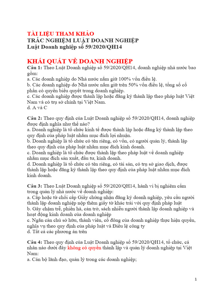 TN luật DN | PDF