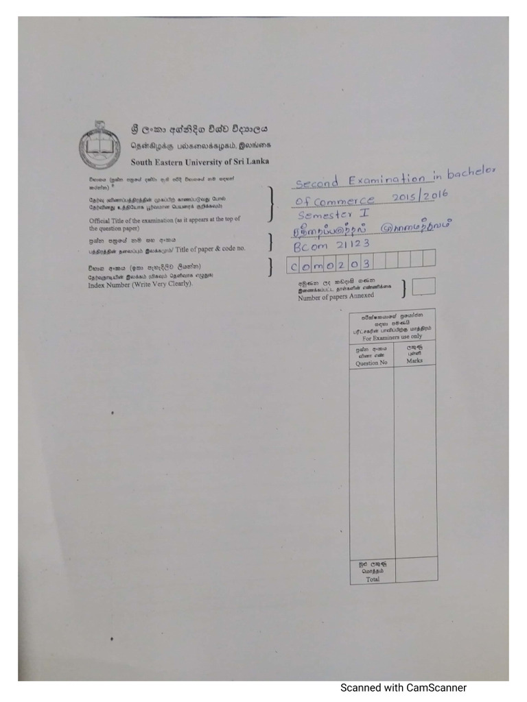 COM 0203 - Bcom21123 | PDF