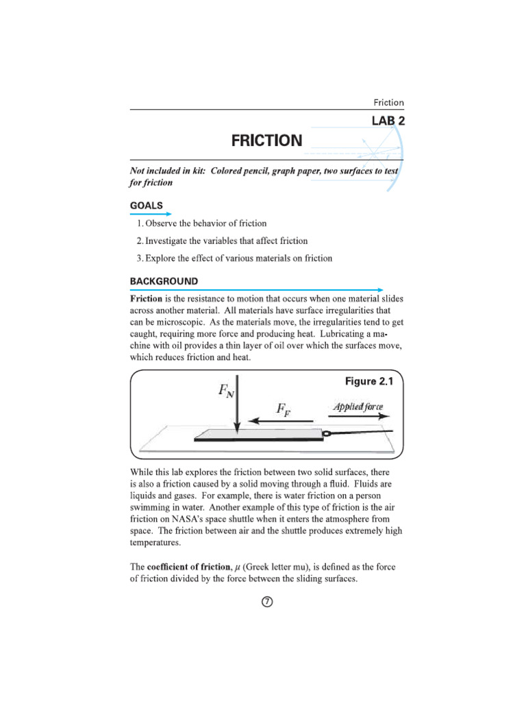 HPY Lab - Friction | PDF