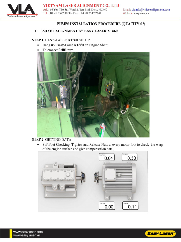 Pumps Installation Procedure | PDF | Technology & Engineering