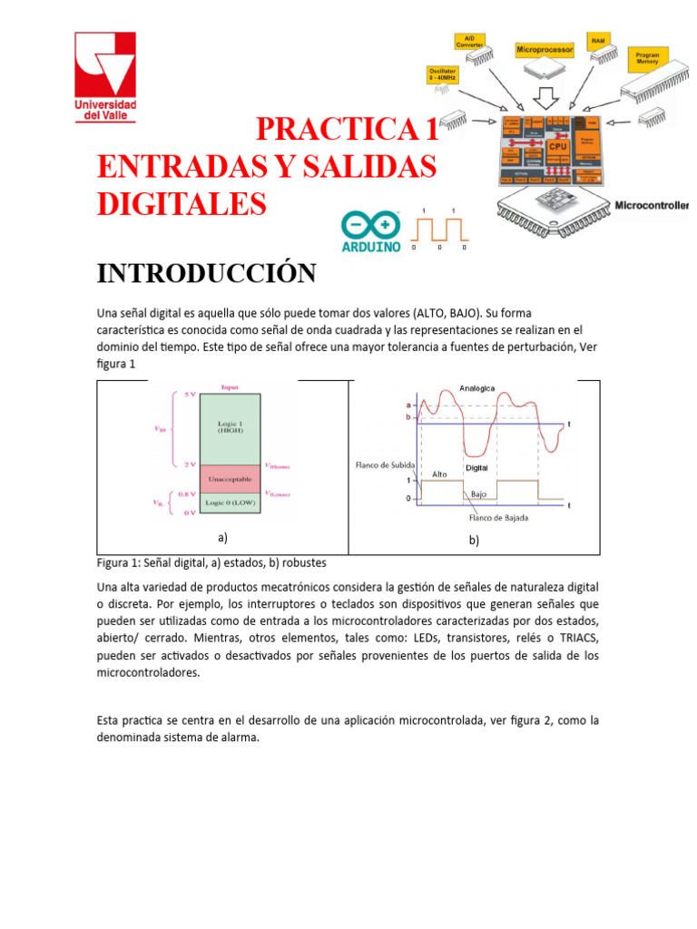 Practica 1 | PDF | Arduino | Microcontrolador