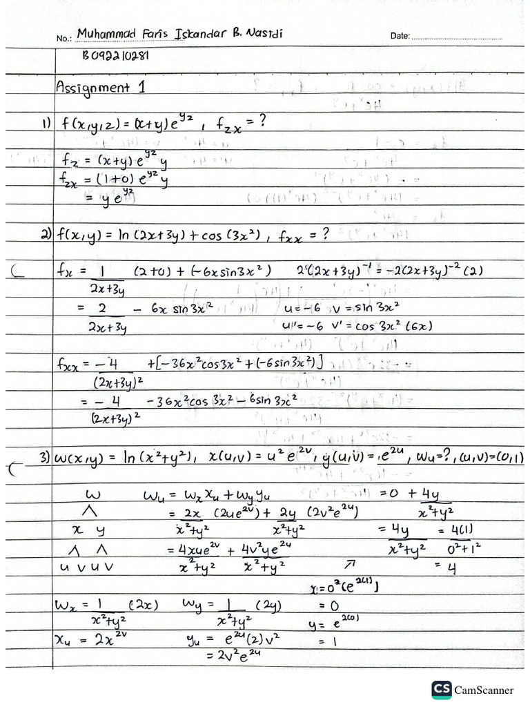 Assignment 1 Advance Calculus Latest Pdf