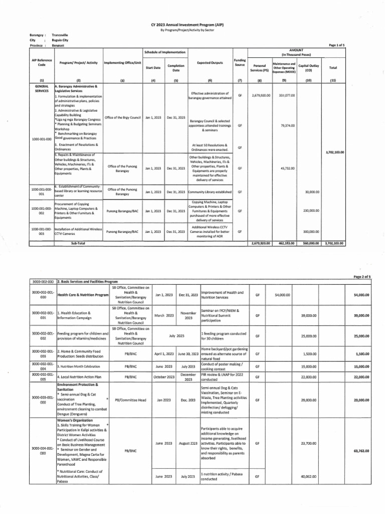 Annual Investment Plan | PDF | Computing