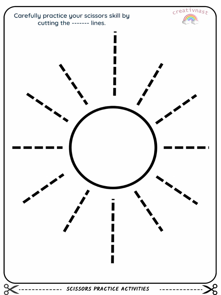 Scissors Practice Activities-1 | PDF